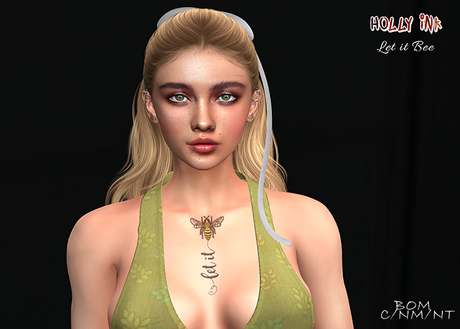 Second Life Marketplace - Holly Ink - Let It Bee BOM tattoo